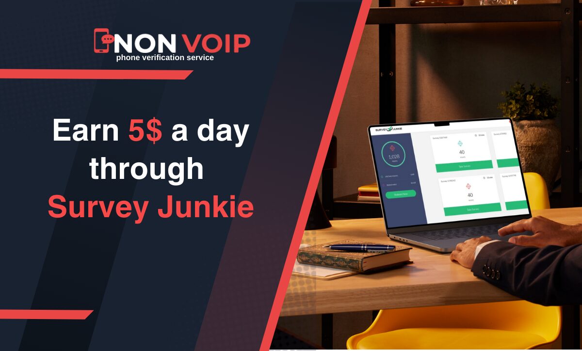 Survey Junkie Hacks to earn 5 dollars easily using Non-VoIP.